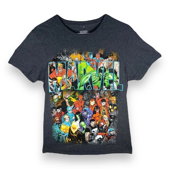 Marvel | Shirts | Sm Marvel Comics Superheroes Collage Tshirt | Poshmark